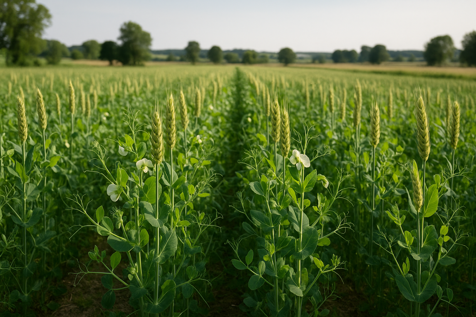 Wheat-Pea Intercropping: A Sustainable Approach to Resource Efficiency and Crop Productivity ...
